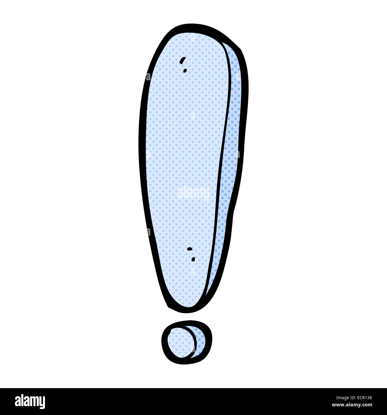 retro comic book style cartoon exclamation mark Stock Vector Image ...