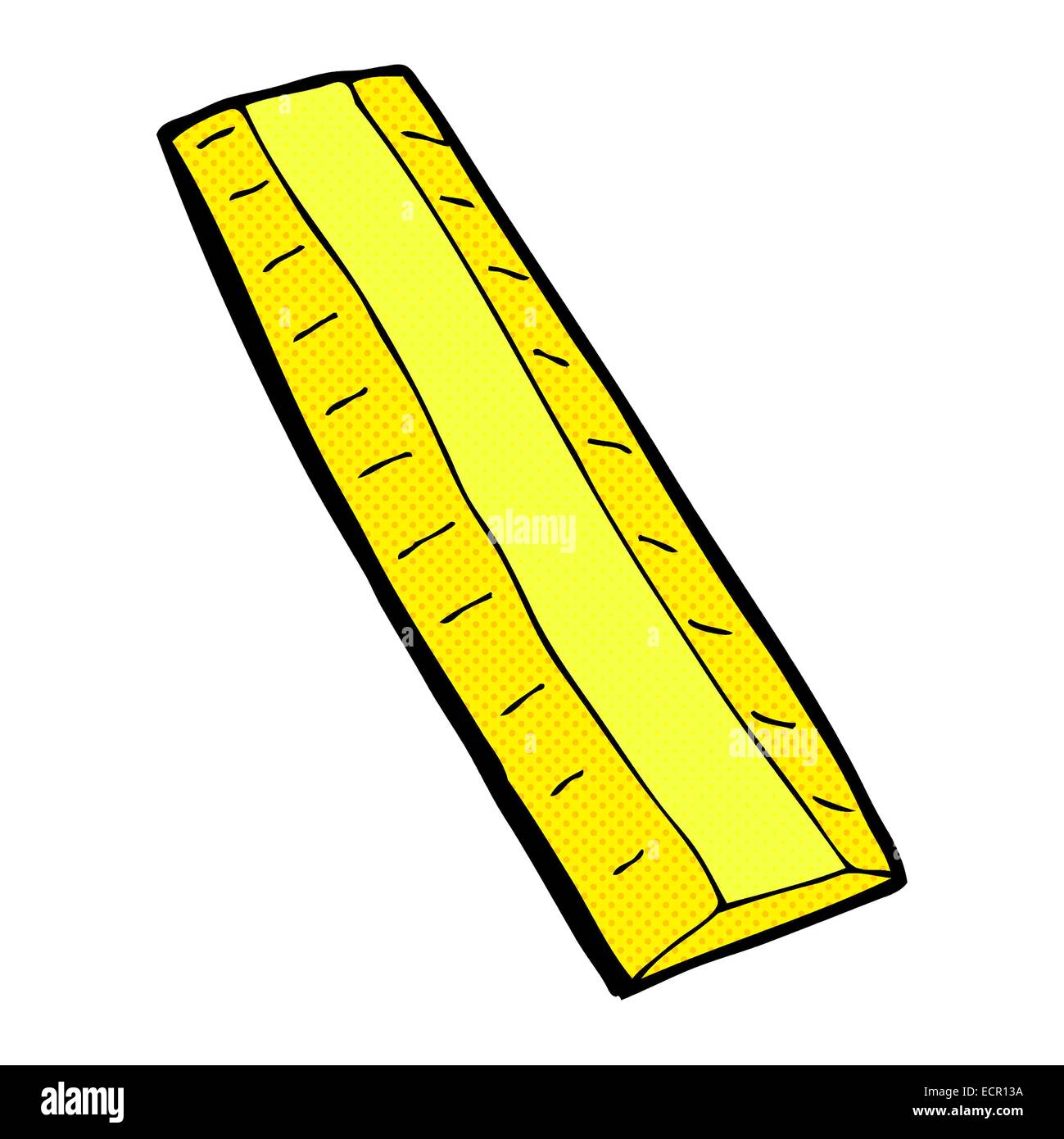 retro comic book style cartoon wooden ruler Stock Vector Image & Art ...