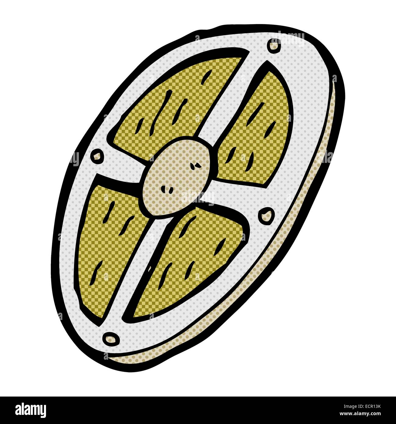 retro comic book style cartoon shield Stock Vector Image & Art - Alamy