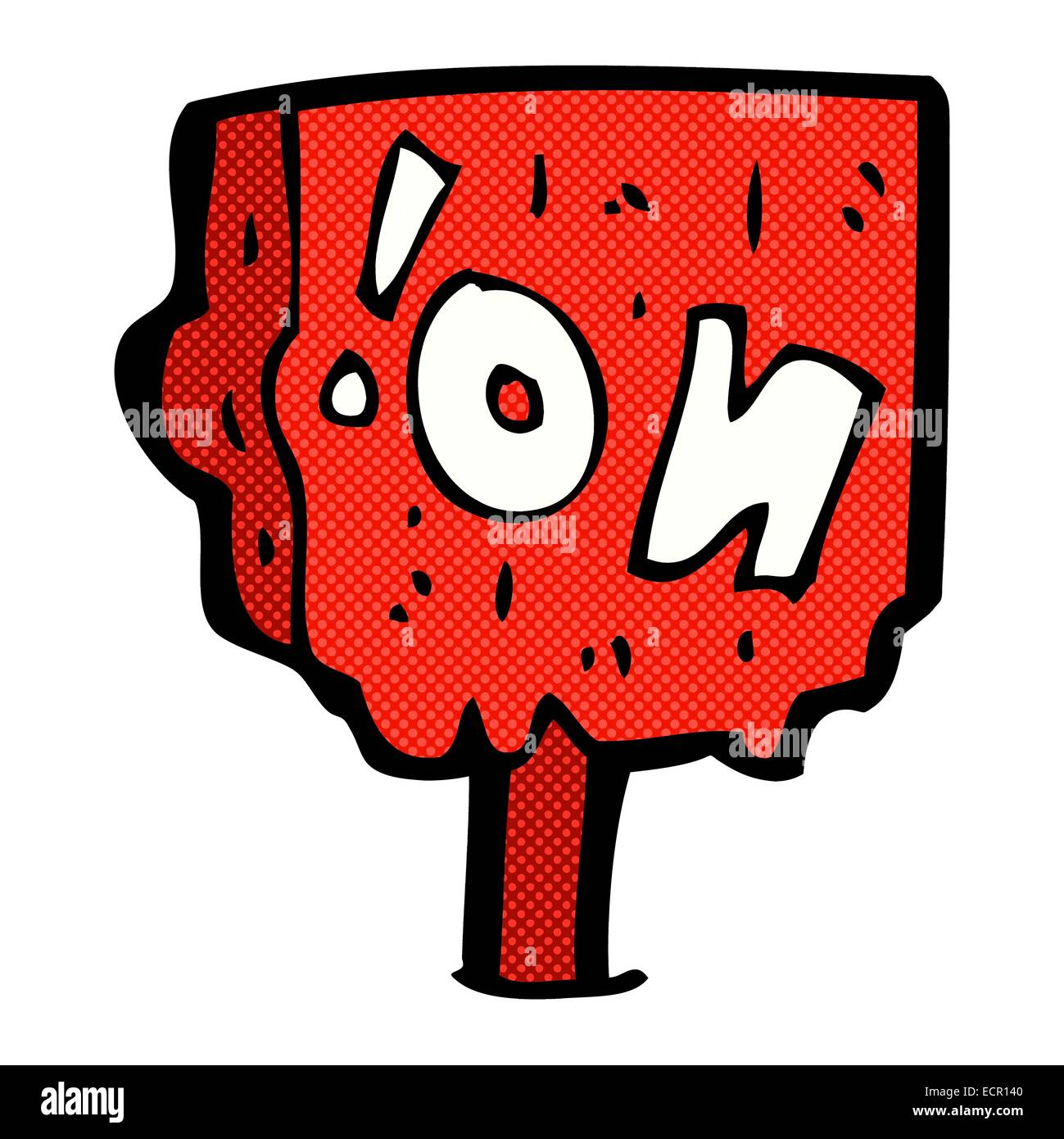 retro comic book style cartoon no sign Stock Vector Image & Art - Alamy