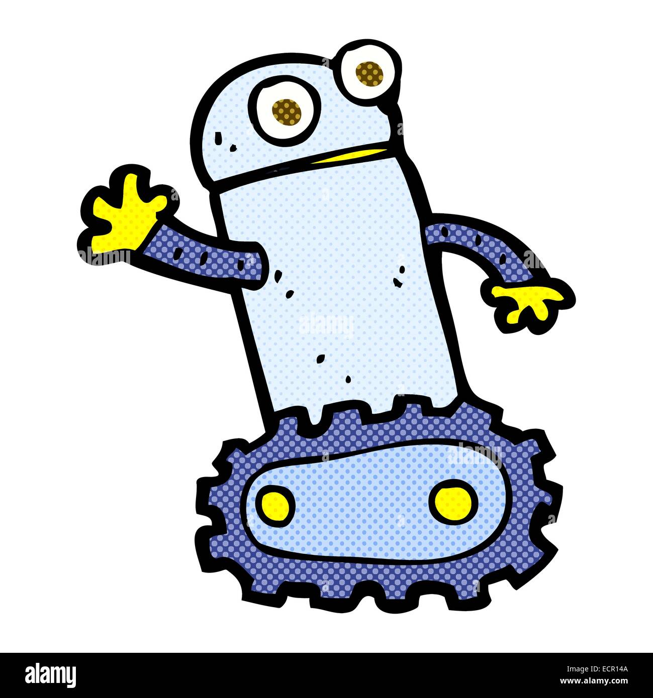 retro comic book style cartoon robot Stock Vector Image & Art - Alamy