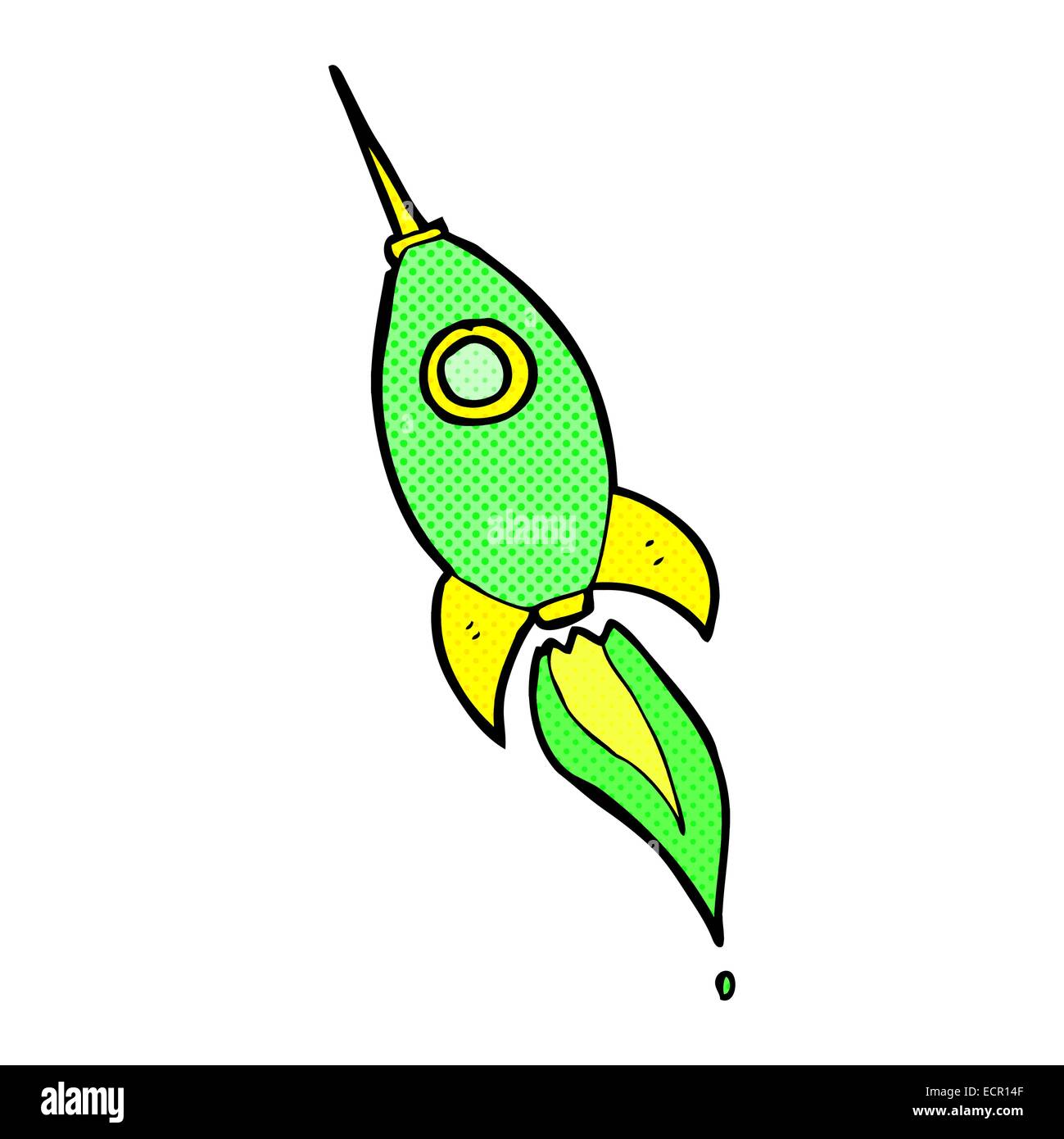 Comic book style rocket illustration hi-res stock photography and ...