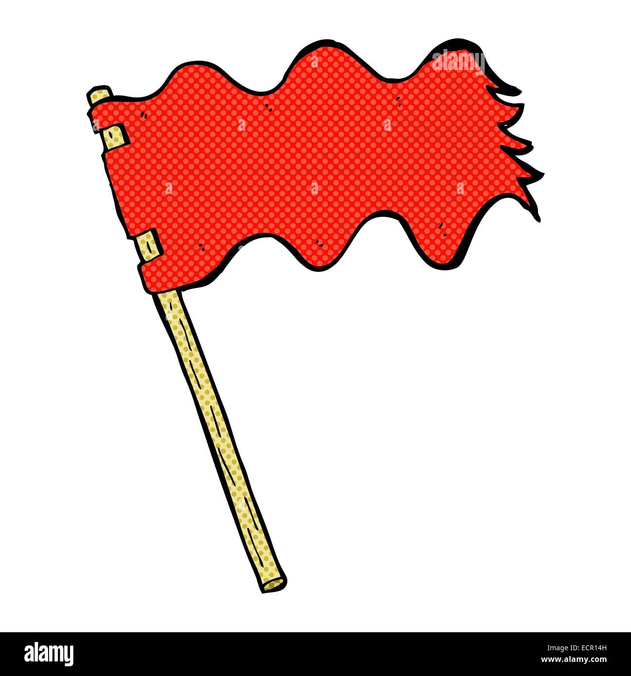 retro comic book style cartoon white flag Stock Vector Image & Art - Alamy