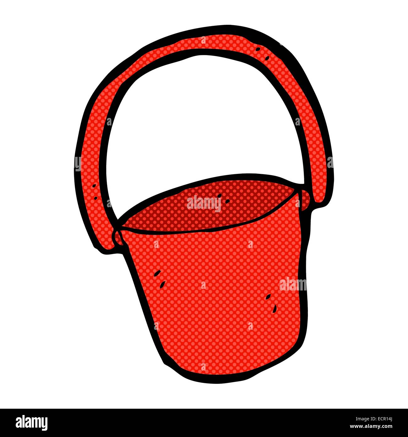 retro comic book style cartoon bucket Stock Vector Image & Art - Alamy