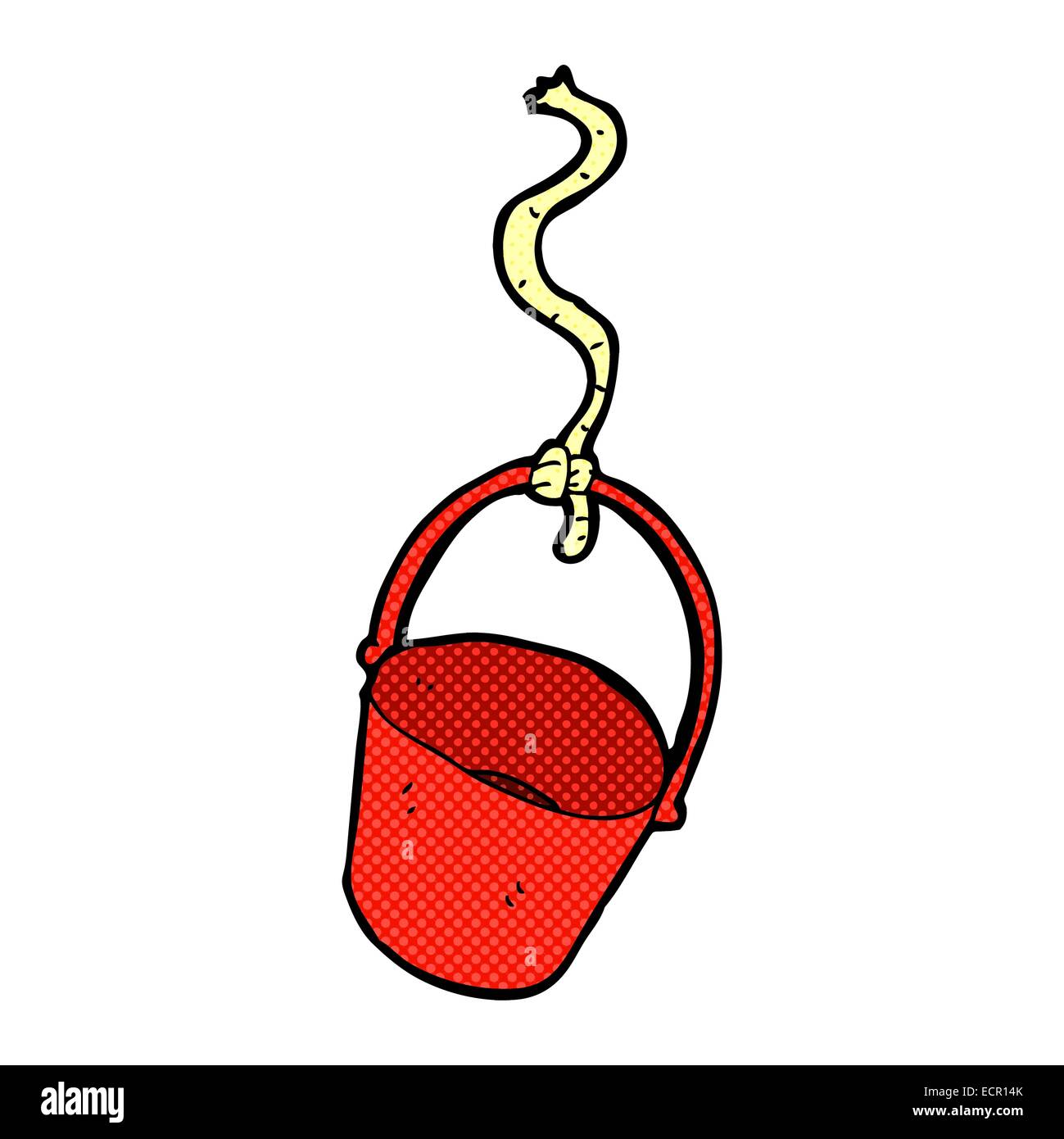 retro comic book style cartoon bucket Stock Vector Image & Art - Alamy