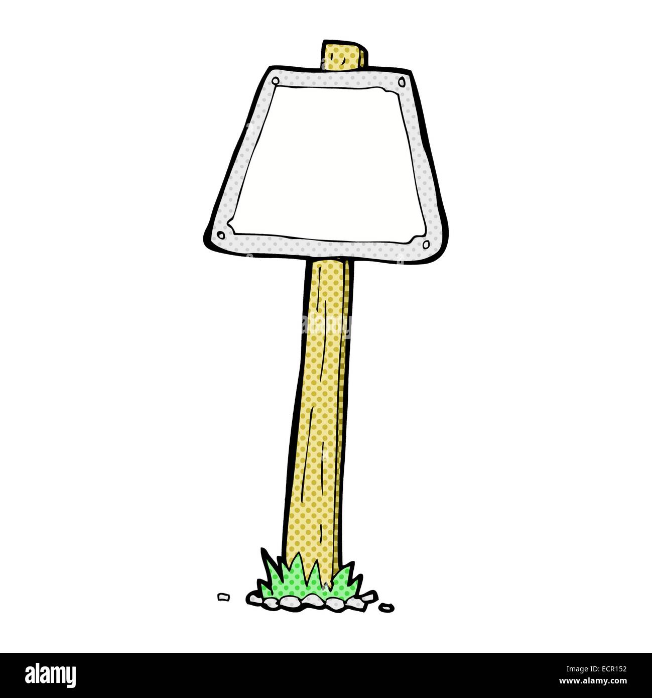 retro comic book style cartoon road sign Stock Vector Image & Art - Alamy