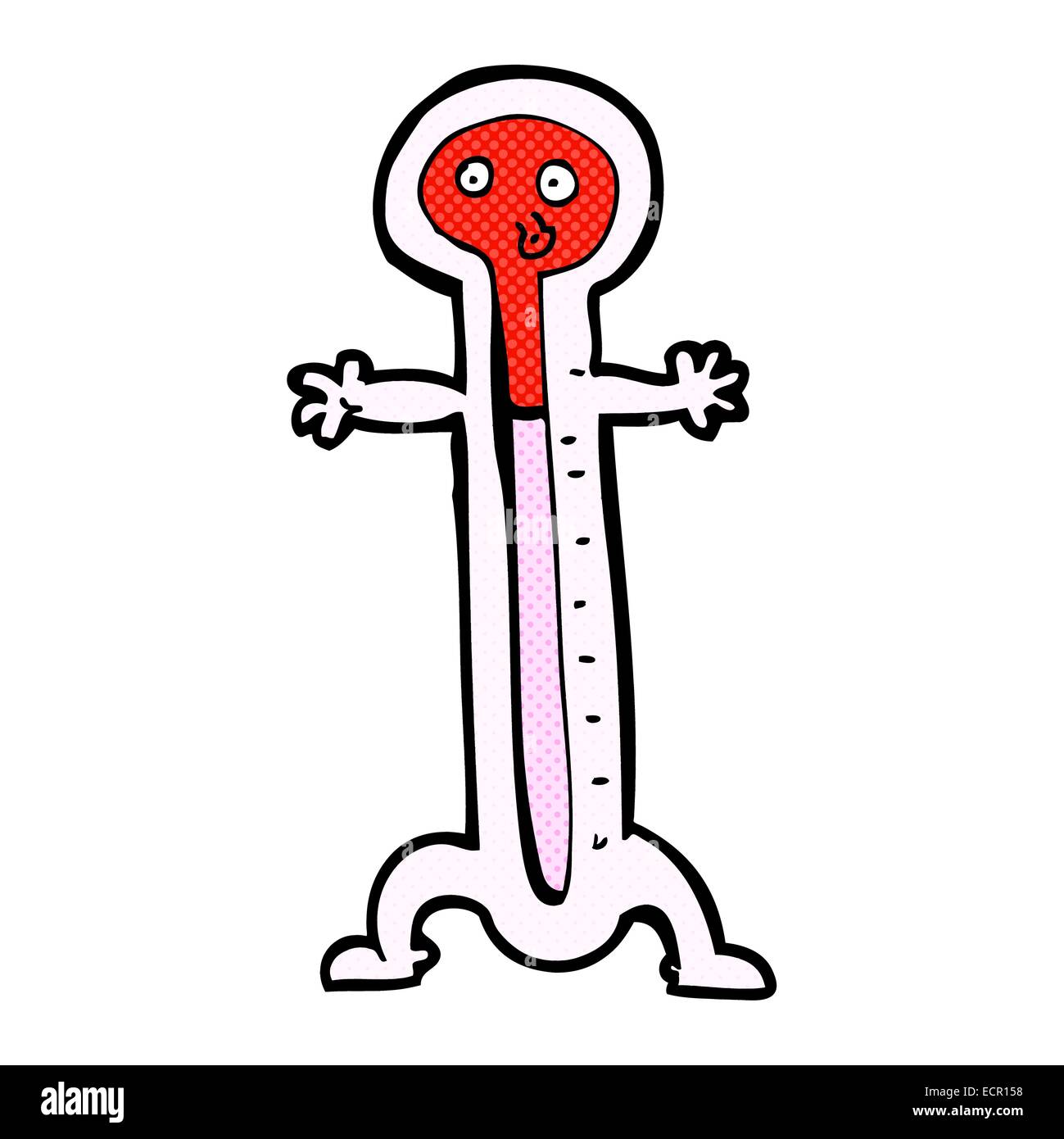 retro comic book style cartoon thermometer Stock Vector Image & Art - Alamy