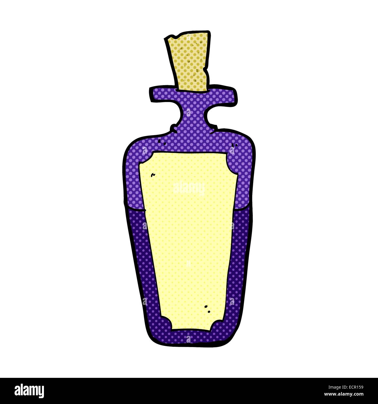 retro comic book style cartoon potion bottle Stock Vector Image & Art ...