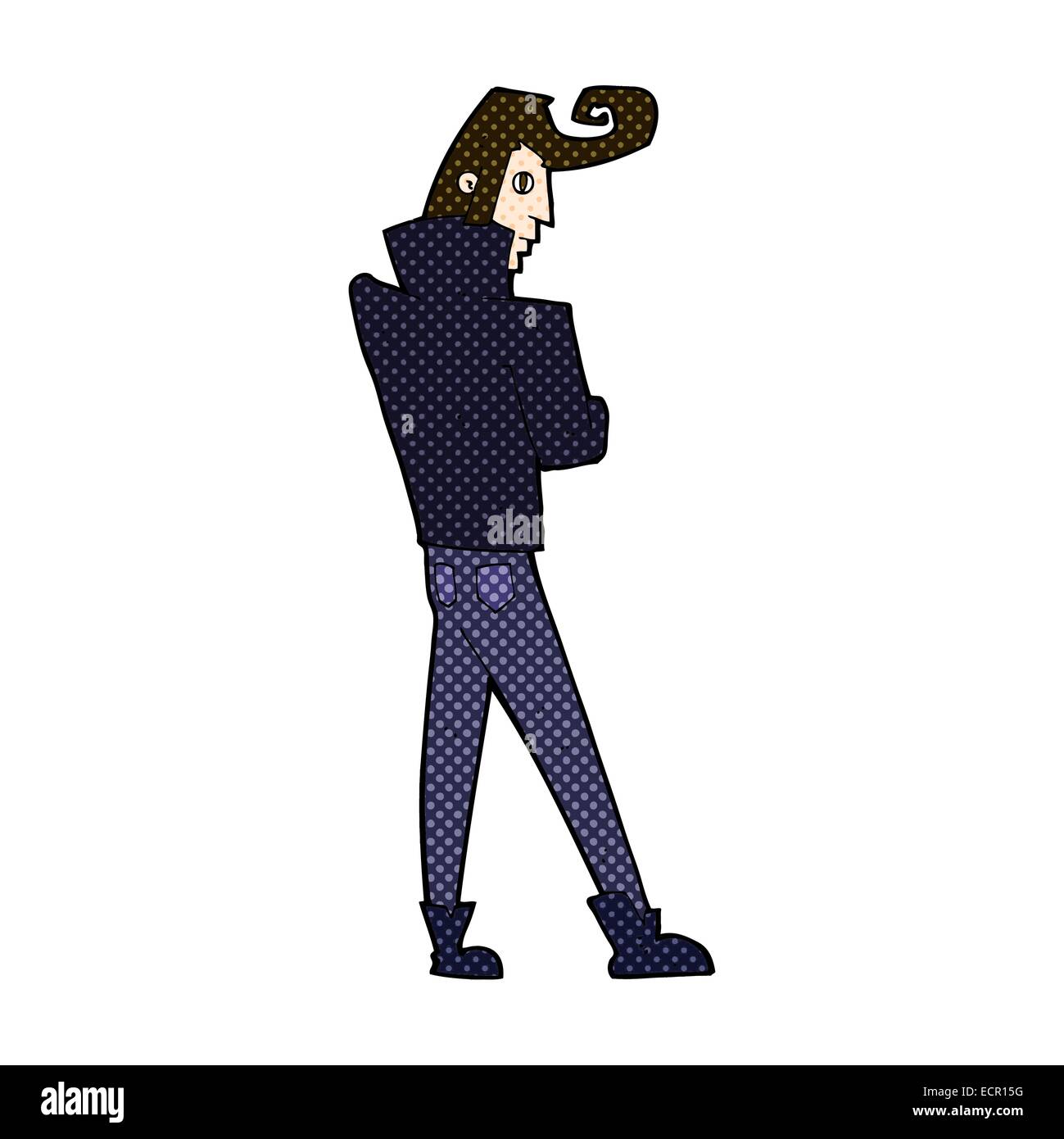 retro comic book style cartoon cool guy Stock Vector Image & Art - Alamy