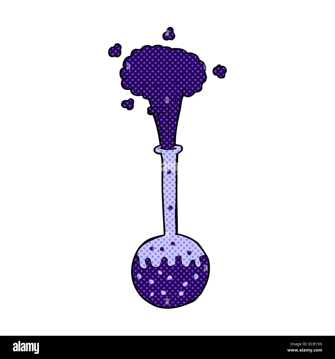 retro comic book style cartoon science experiment Stock Vector Image ...