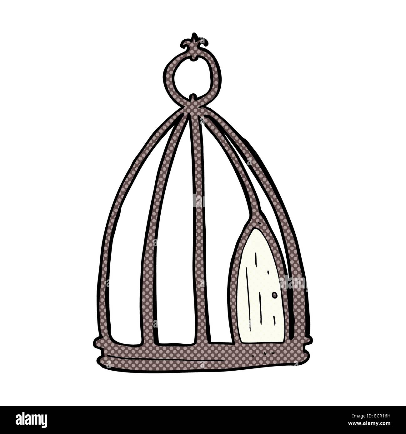 retro comic book style cartoon bird cage Stock Vector Image & Art - Alamy