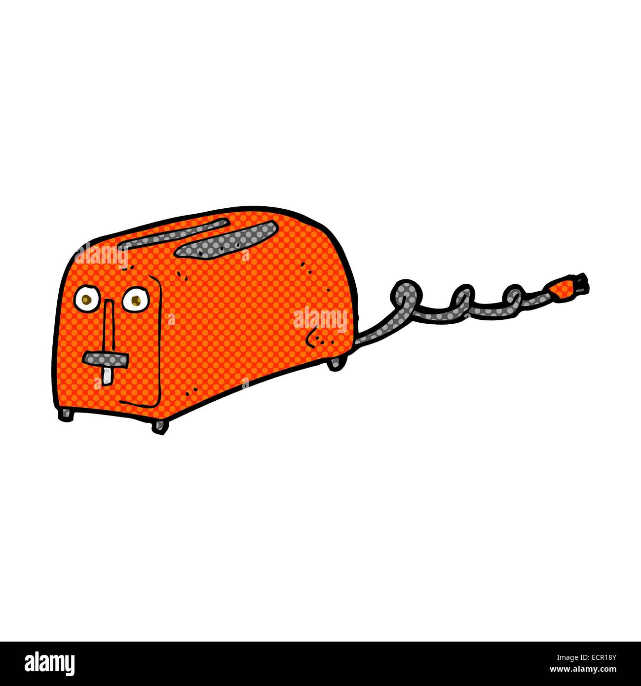 retro comic book style cartoon toaster Stock Vector Image & Art - Alamy