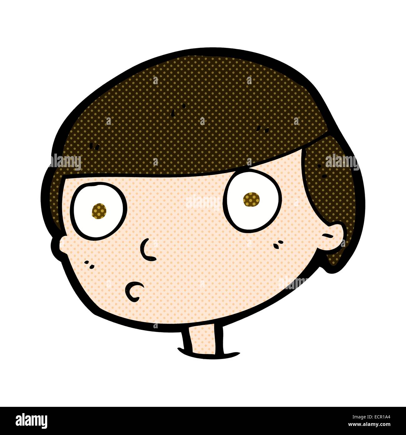retro comic book style cartoon boy staring Stock Vector Image & Art - Alamy