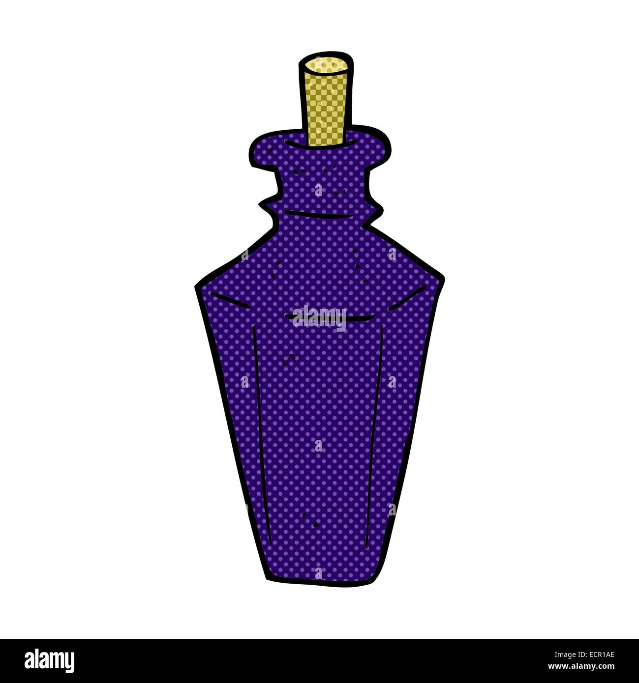 retro comic book style cartoon perfume fragrance bottle Stock Vector ...