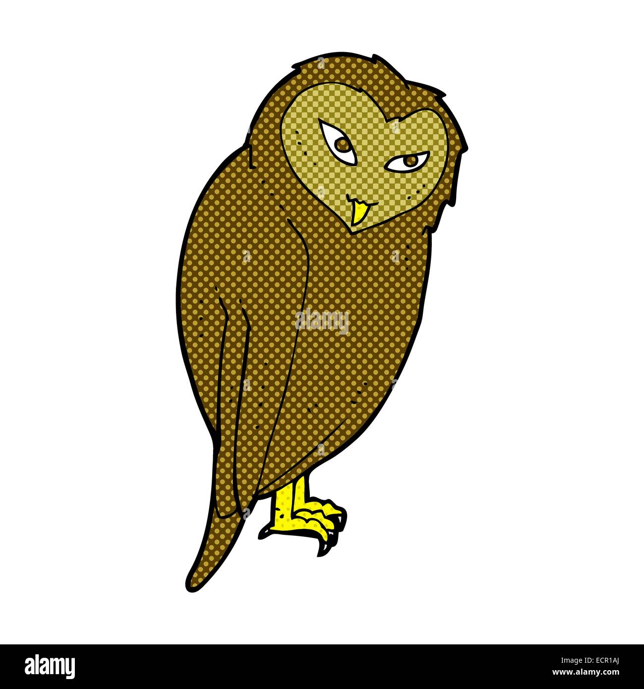 retro comic book style cartoon owl Stock Vector Image & Art - Alamy