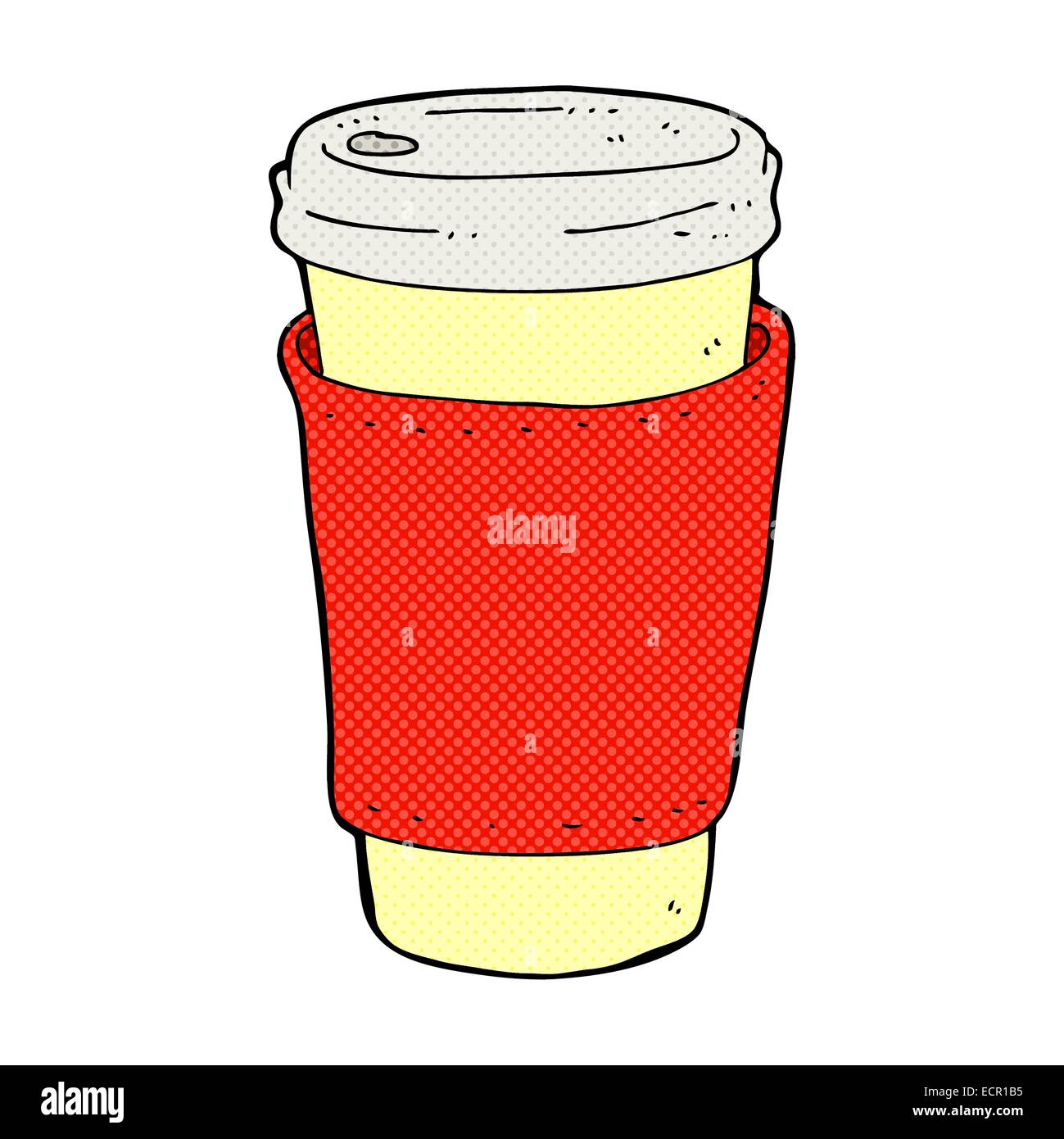 retro comic book style cartoon coffee cup Stock Vector Image & Art - Alamy