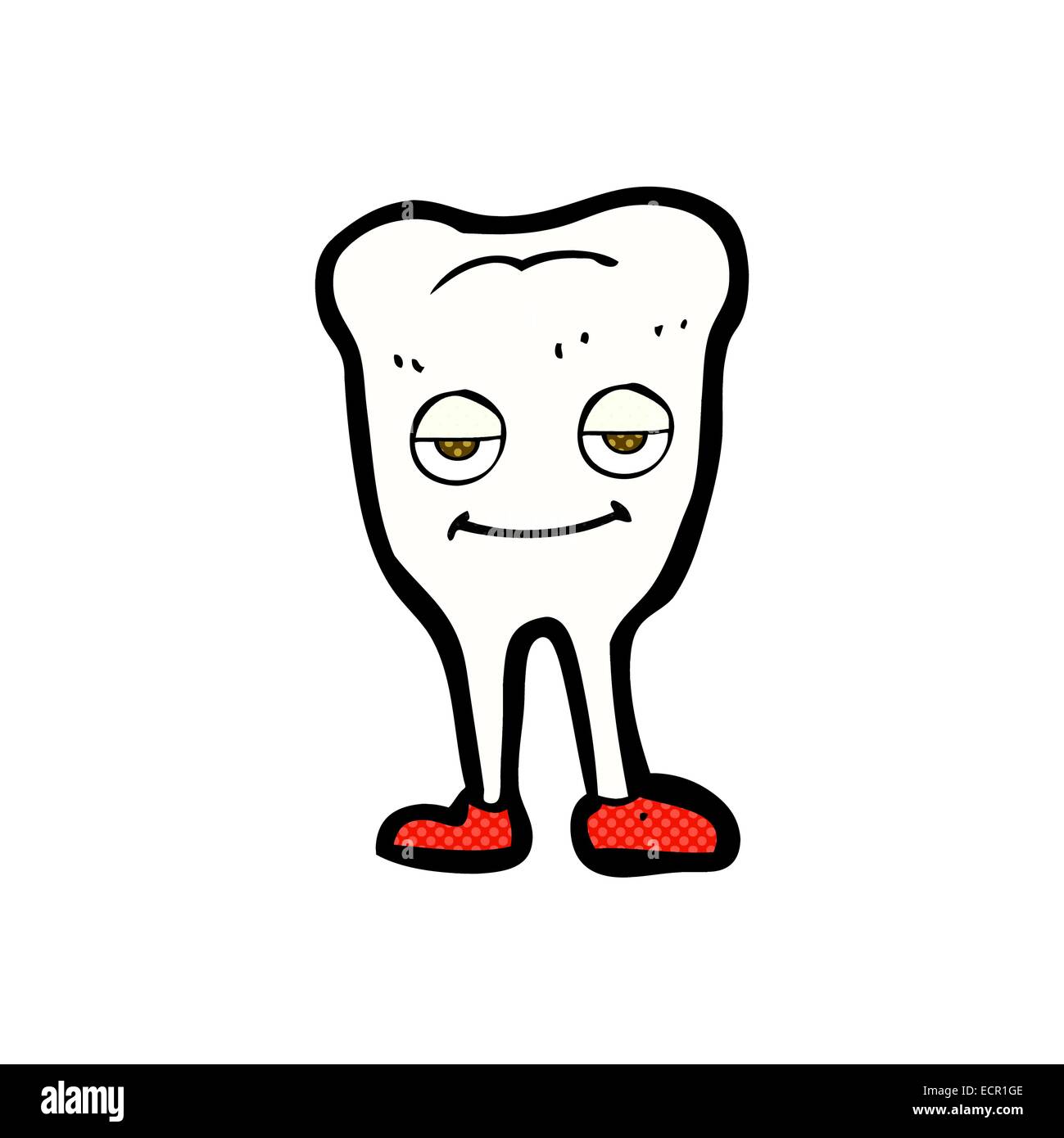 retro comic book style cartoon happy tooth Stock Vector Image & Art - Alamy