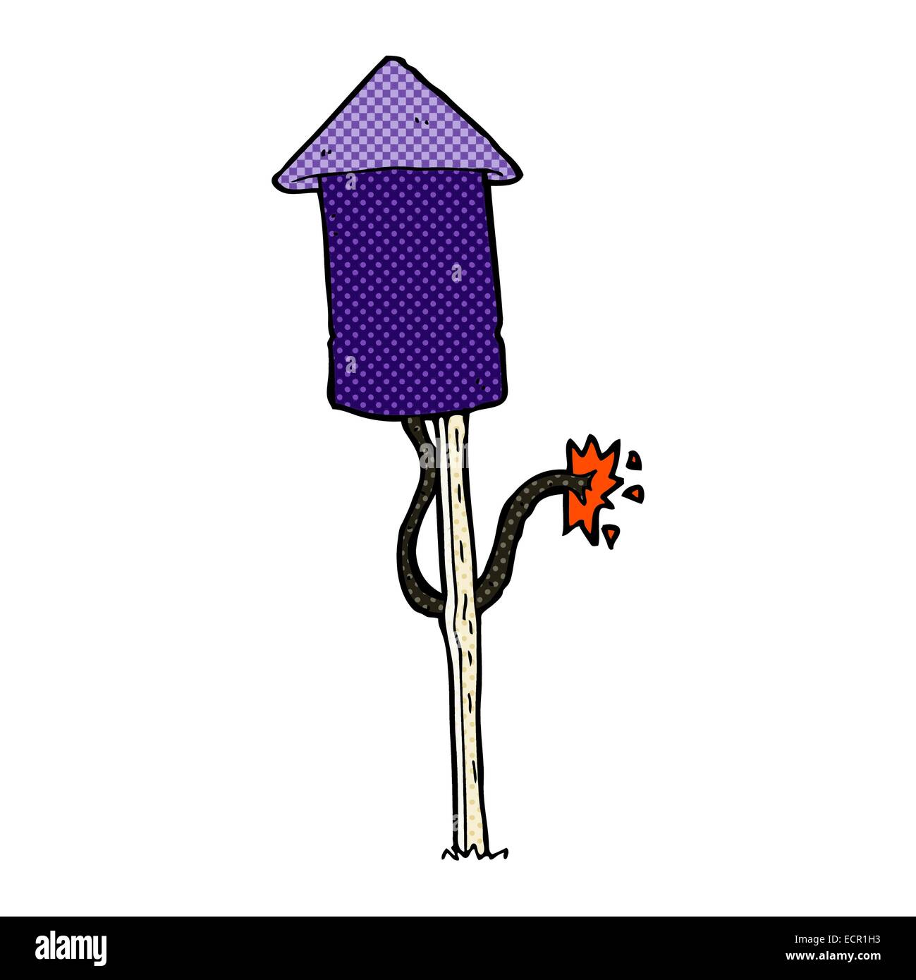 retro comic book style cartoon firework Stock Vector Image & Art - Alamy