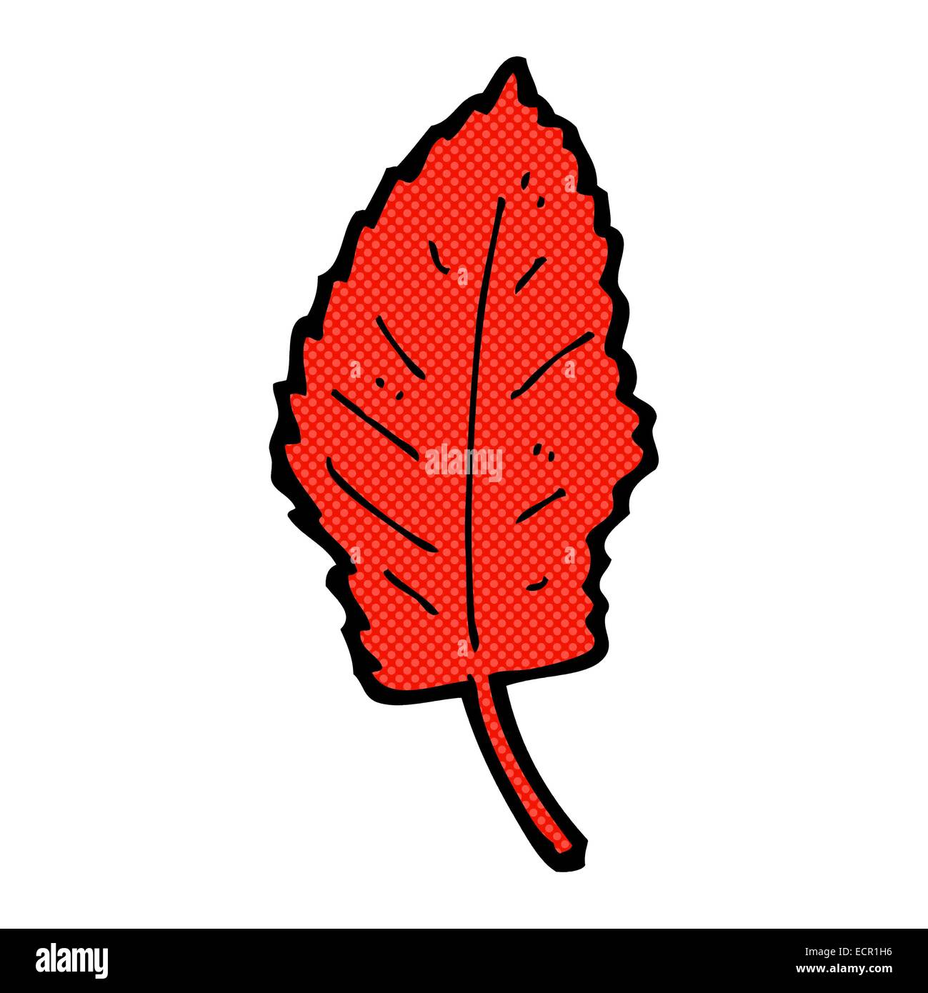 retro comic book style cartoon leaf symbol Stock Vector Image & Art - Alamy