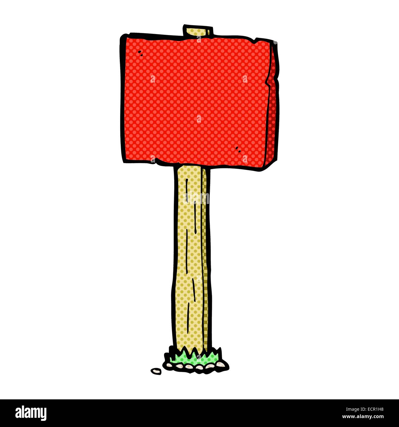 retro comic book style cartoon sign post Stock Vector Image & Art - Alamy