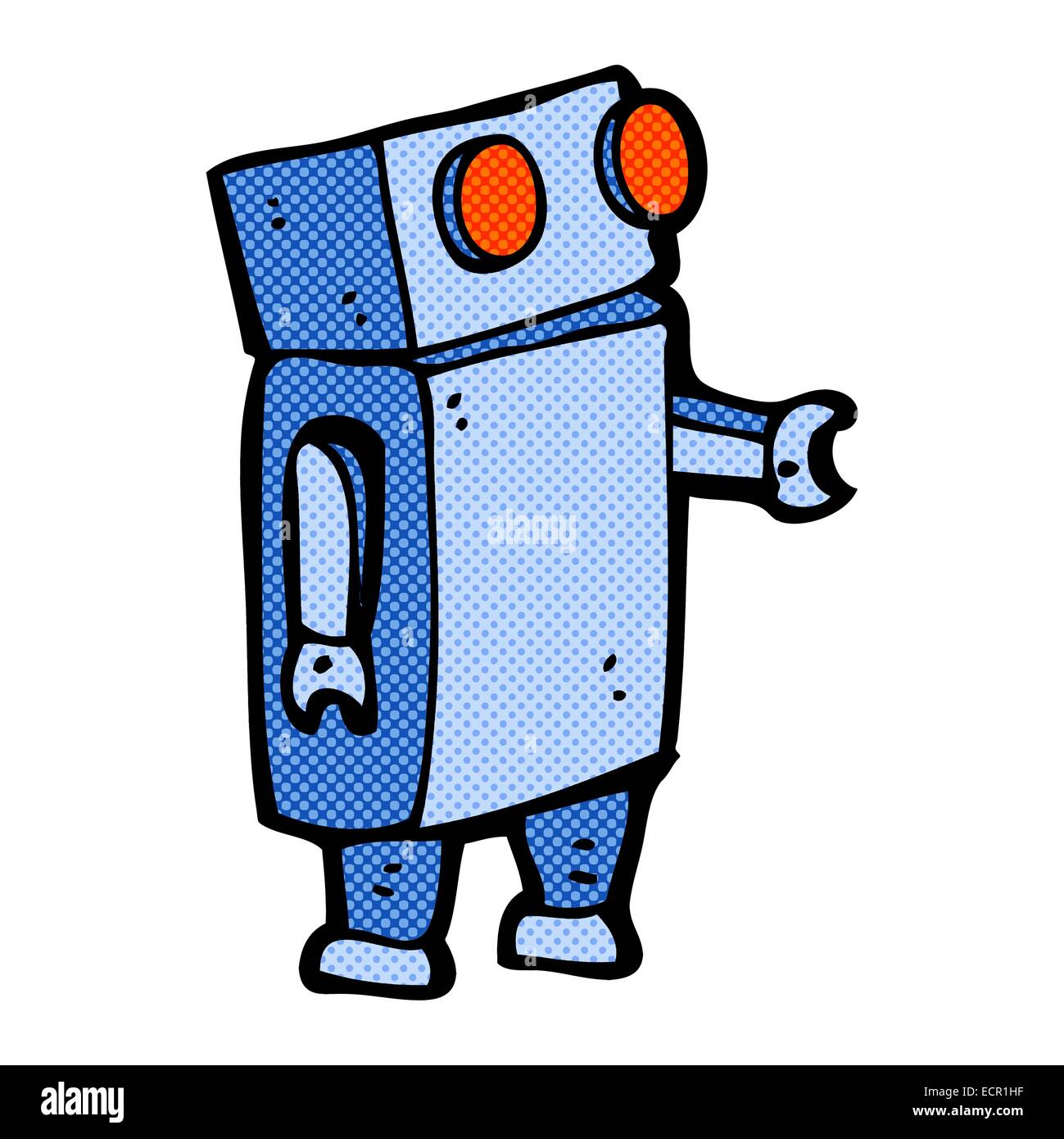 retro comic book style cartoon robot Stock Vector Image & Art - Alamy