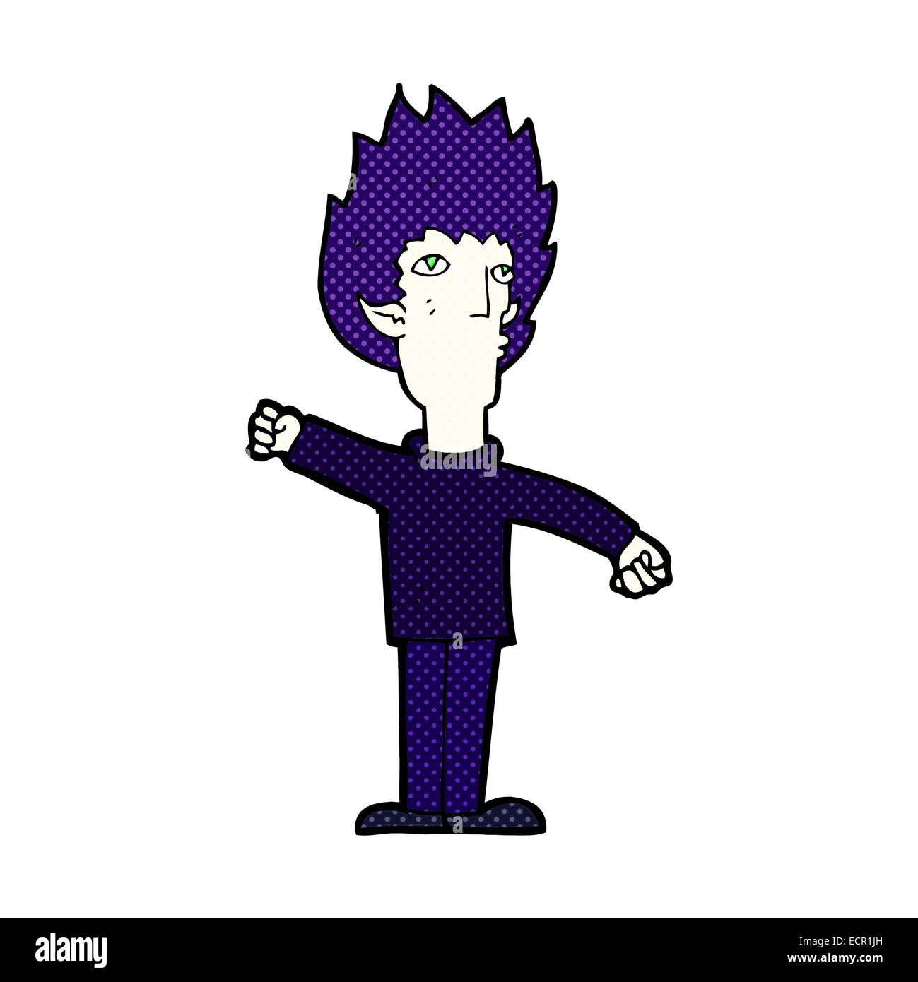 retro comic book style cartoon vampire man Stock Vector Image & Art - Alamy