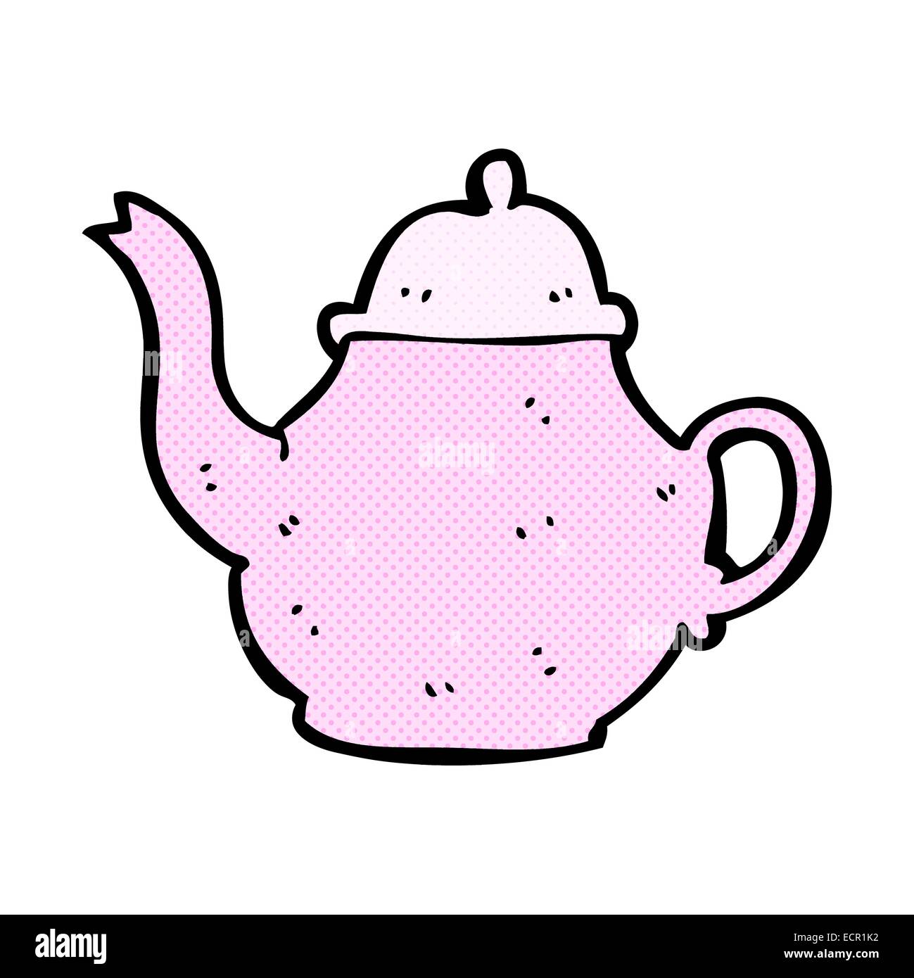 retro comic book style cartoon teapot Stock Vector Image & Art - Alamy
