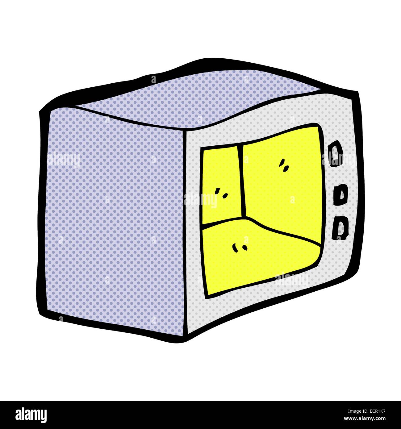 retro comic book style cartoon microwave Stock Vector Image & Art - Alamy