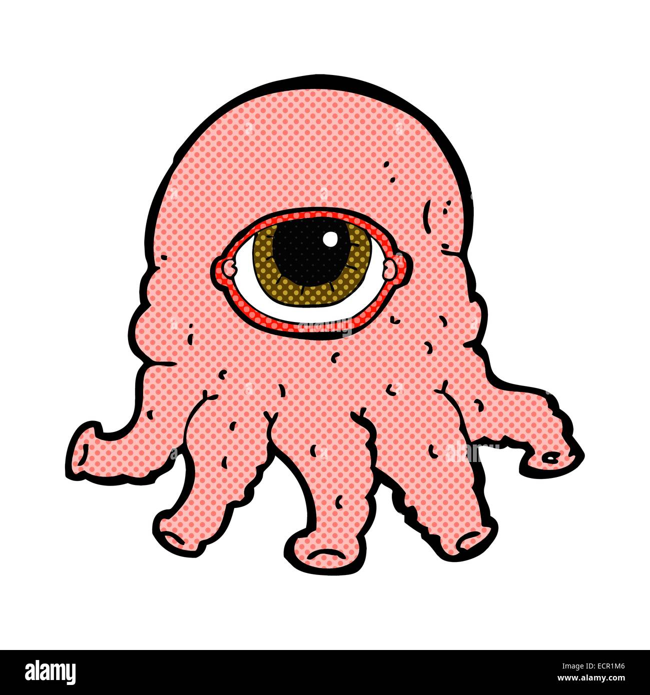 retro comic book style cartoon alien head Stock Vector Image & Art - Alamy