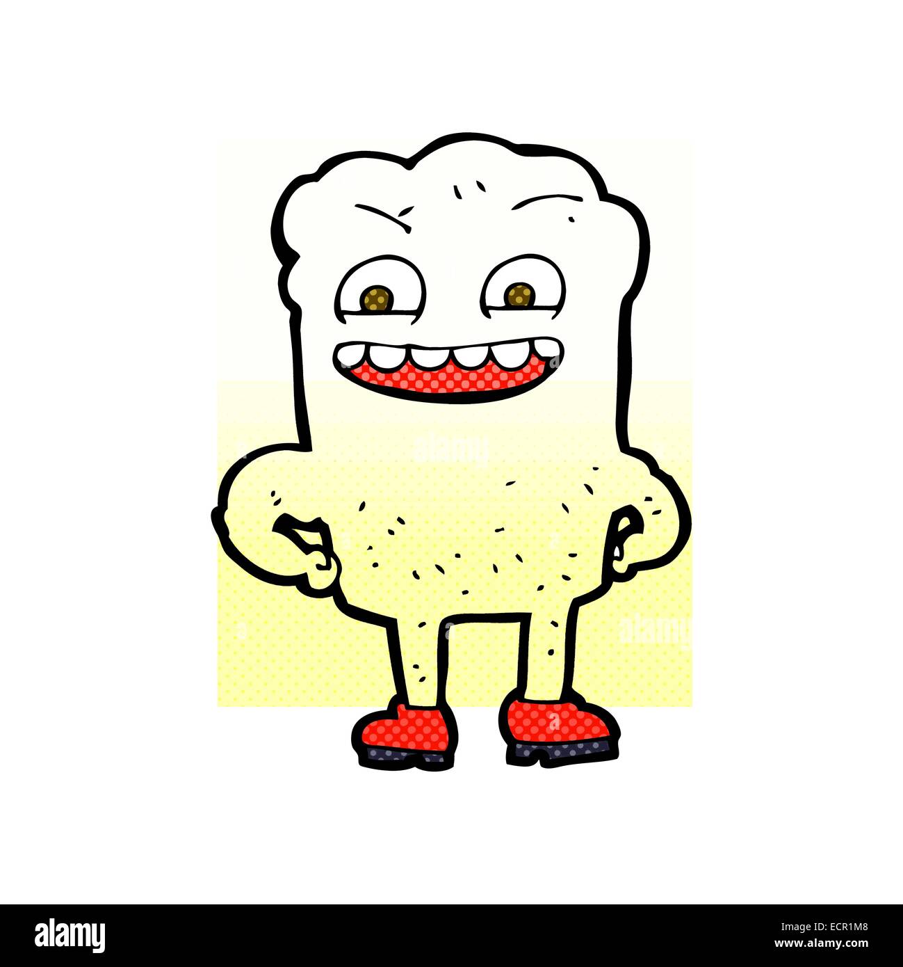 retro comic book style cartoon happy tooth Stock Vector Image & Art - Alamy