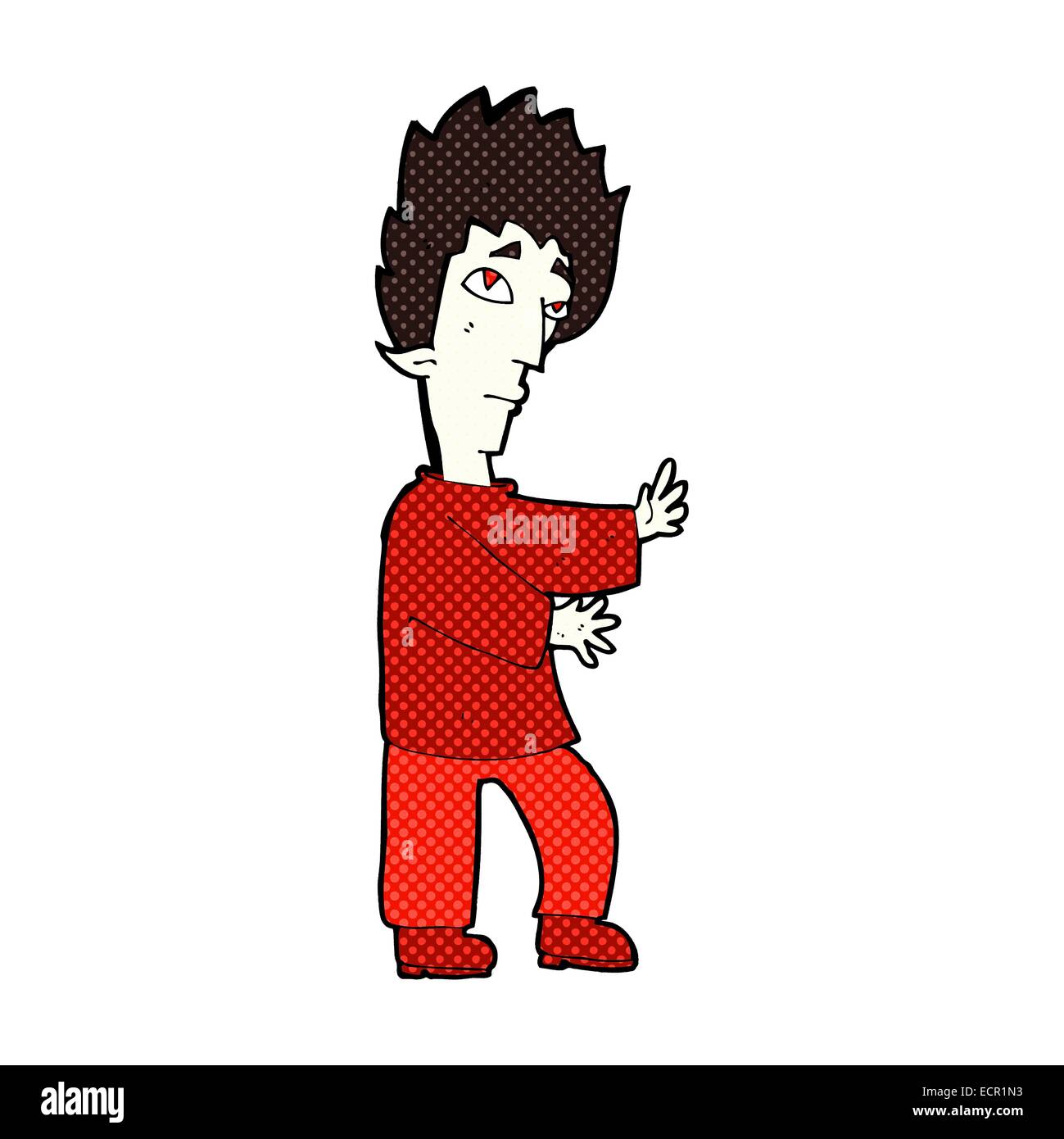 retro comic book style cartoon vampire Stock Vector Image & Art - Alamy