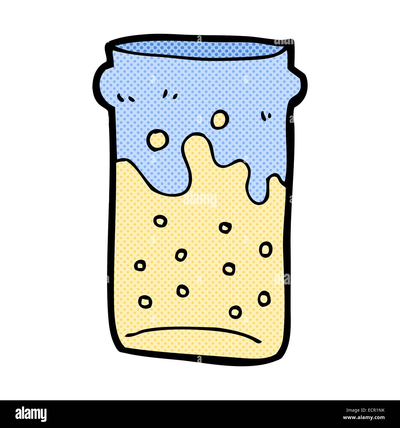 retro comic book style cartoon pint of beer Stock Vector Image & Art ...