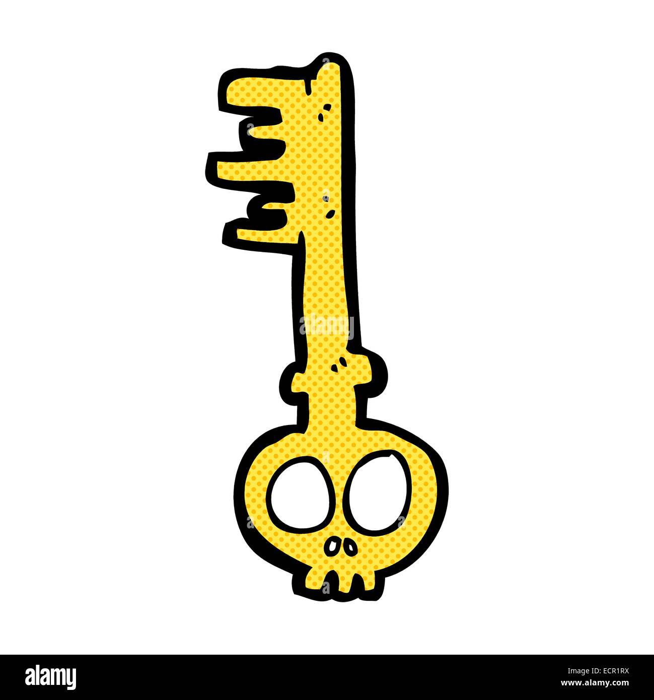 retro comic book style cartoon spooky key Stock Vector Image & Art - Alamy