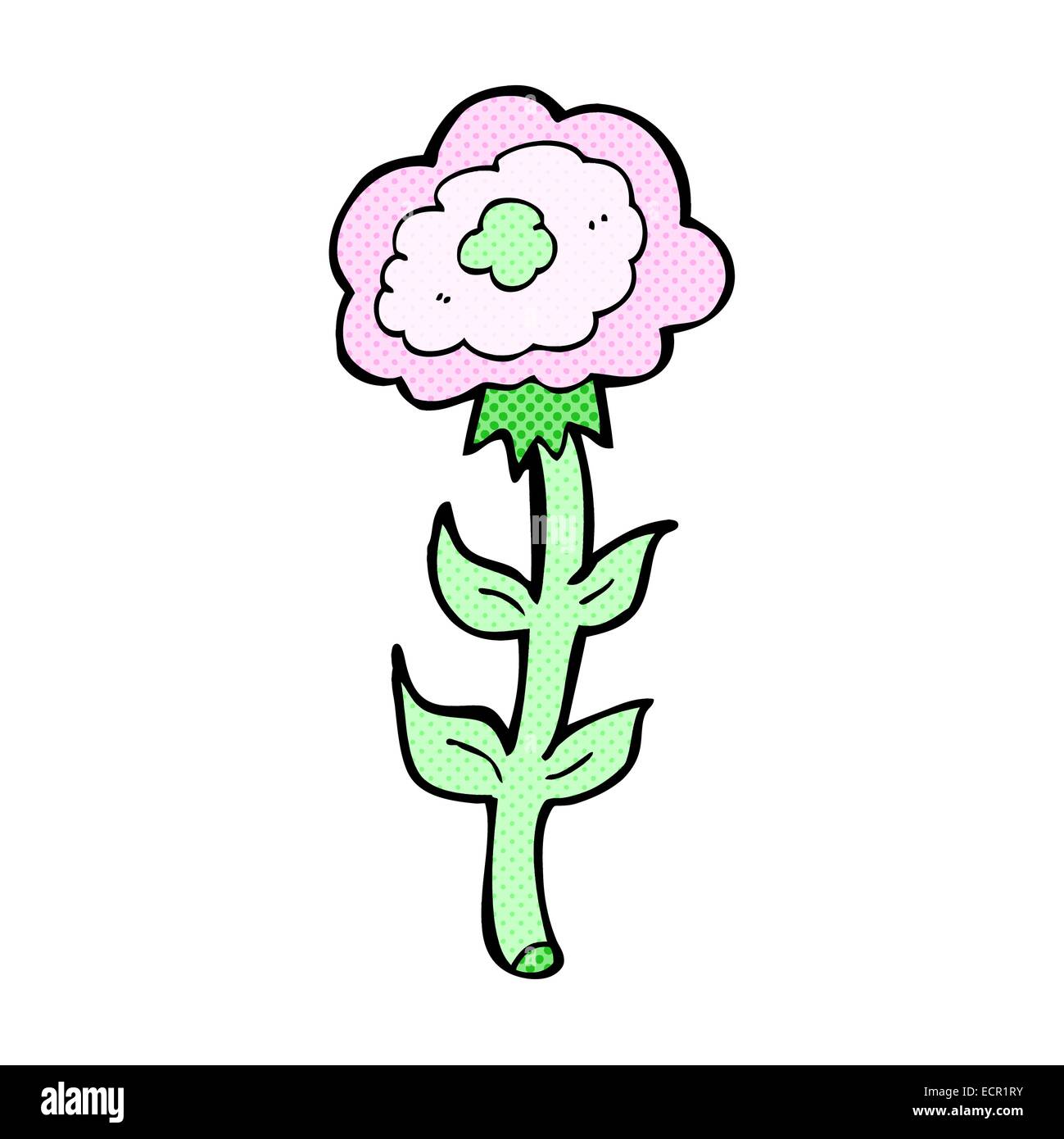 retro comic book style cartoon rose Stock Vector Image & Art - Alamy