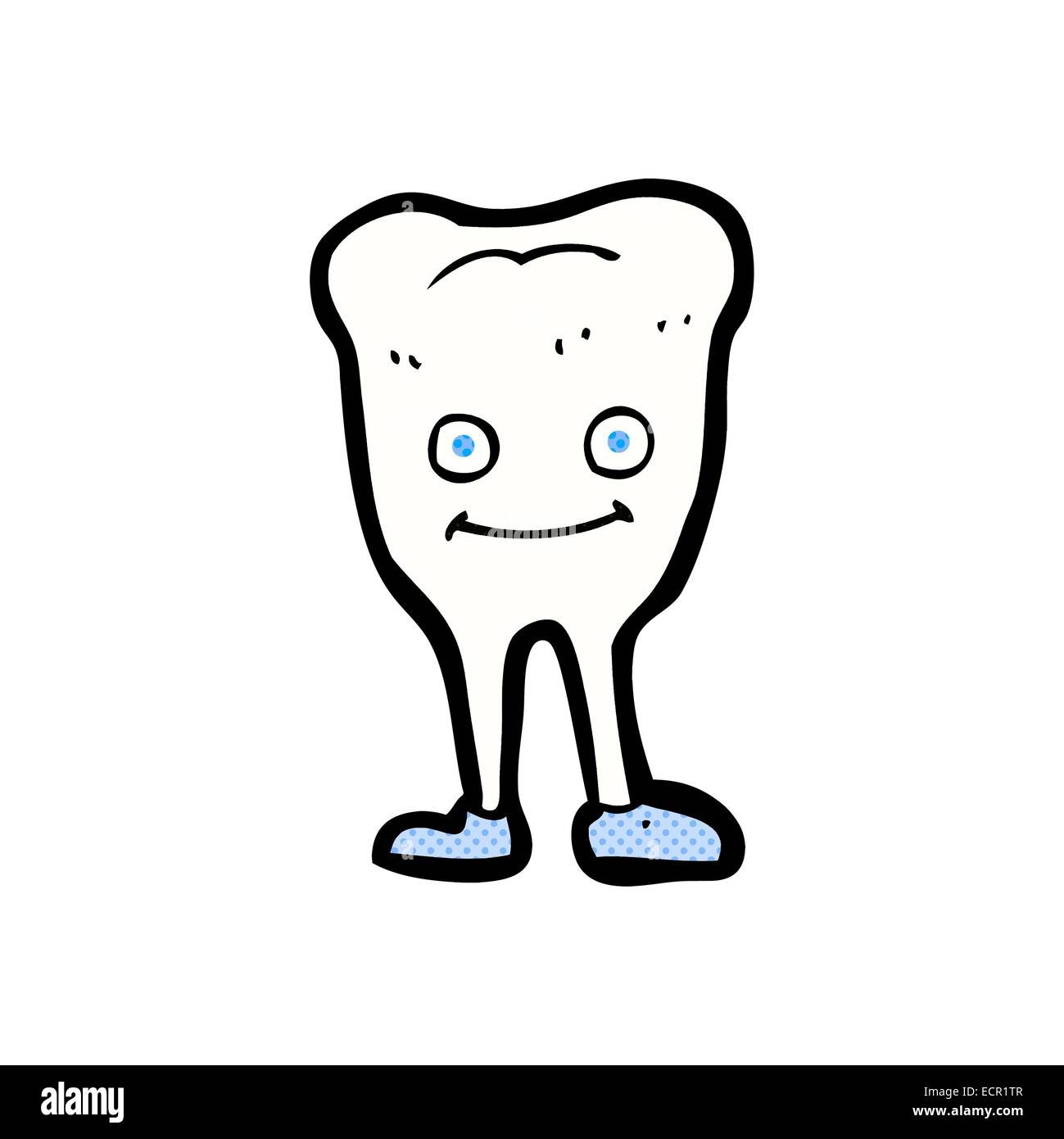 retro comic book style cartoon happy tooth Stock Vector Image & Art - Alamy