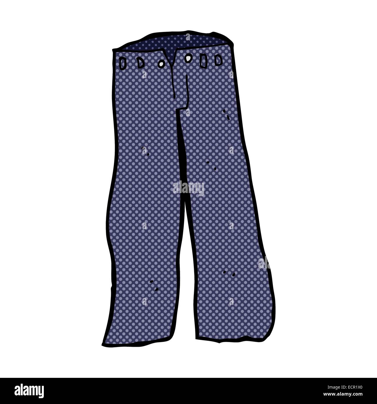 retro comic book style cartoon jeans Stock Vector Image & Art - Alamy
