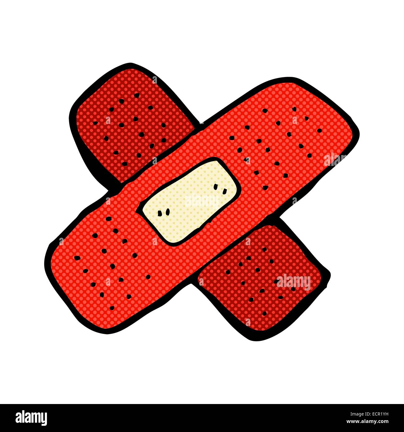 retro comic book style cartoon plaster Stock Vector Image & Art - Alamy