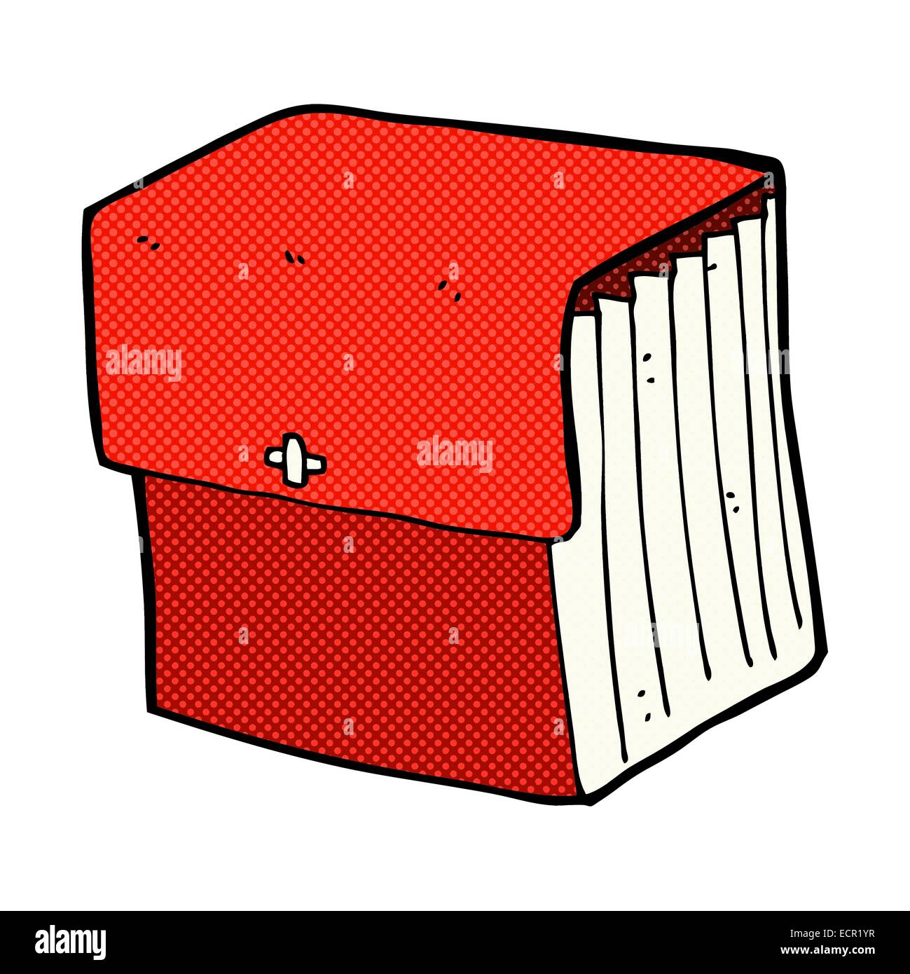 retro comic book style cartoon business files Stock Vector Image & Art ...