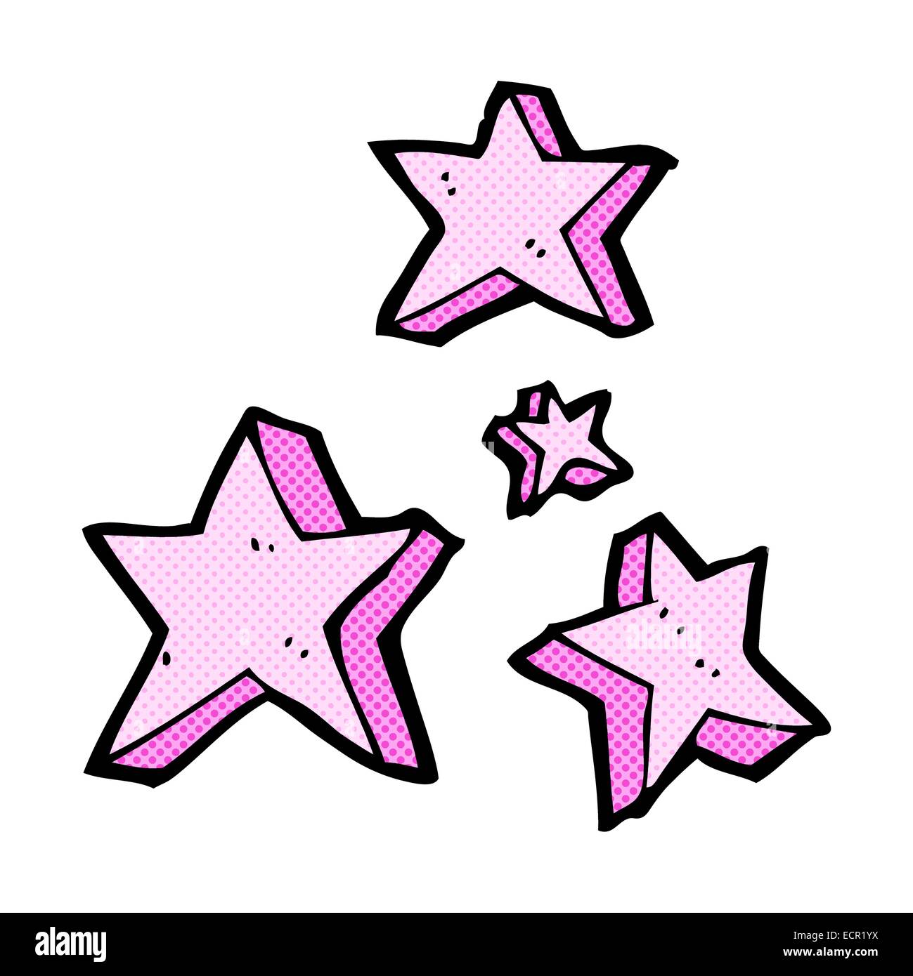 retro comic book style cartoon stars Stock Vector Image & Art - Alamy