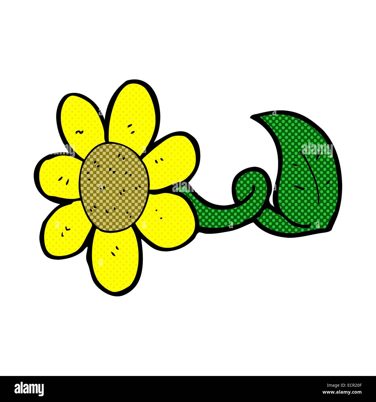 retro comic book style cartoon flower Stock Vector Image & Art - Alamy