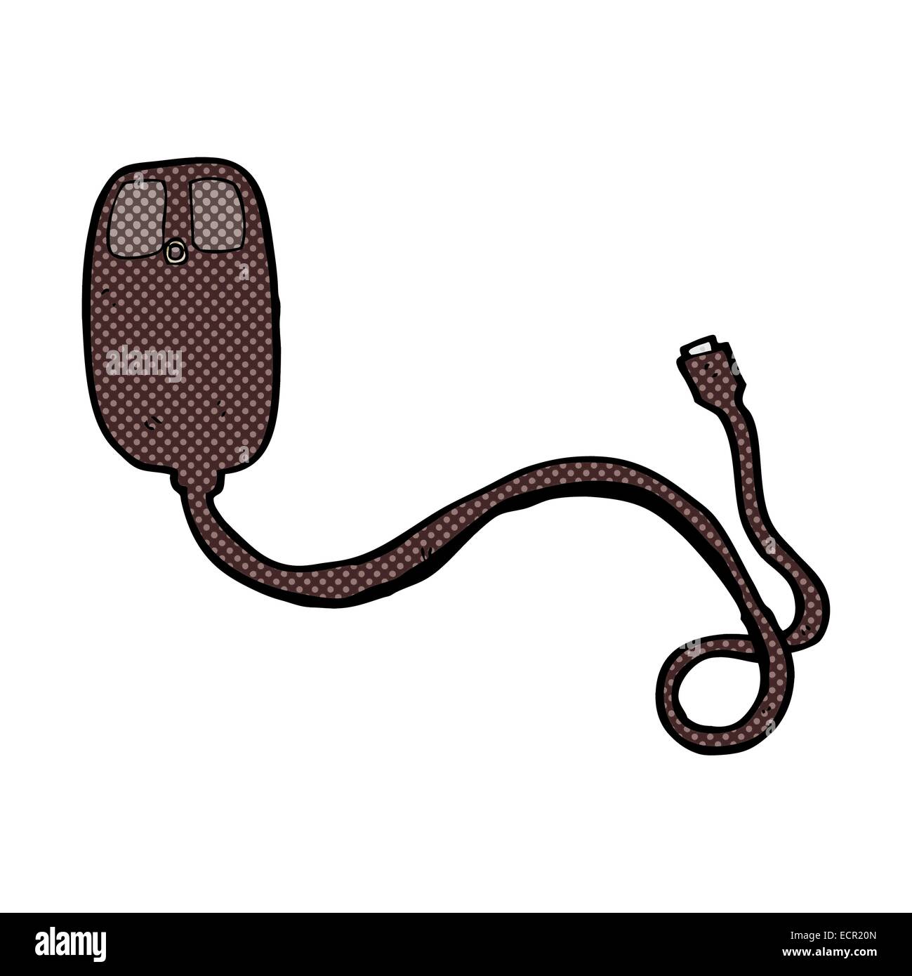 retro comic book style cartoon computer mouse Stock Vector Image & Art ...