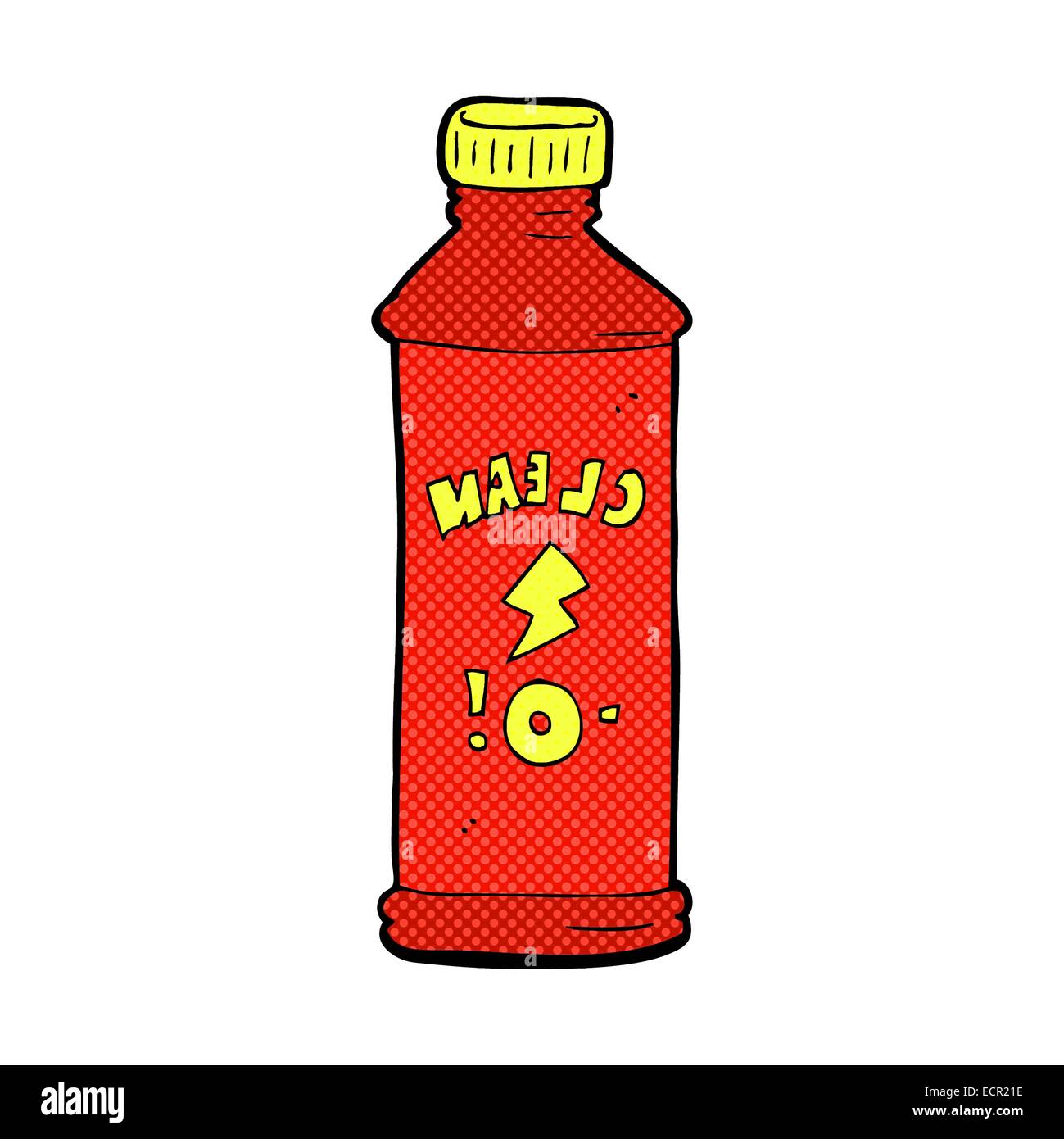 retro comic book style cartoon cleaning product Stock Vector Image ...