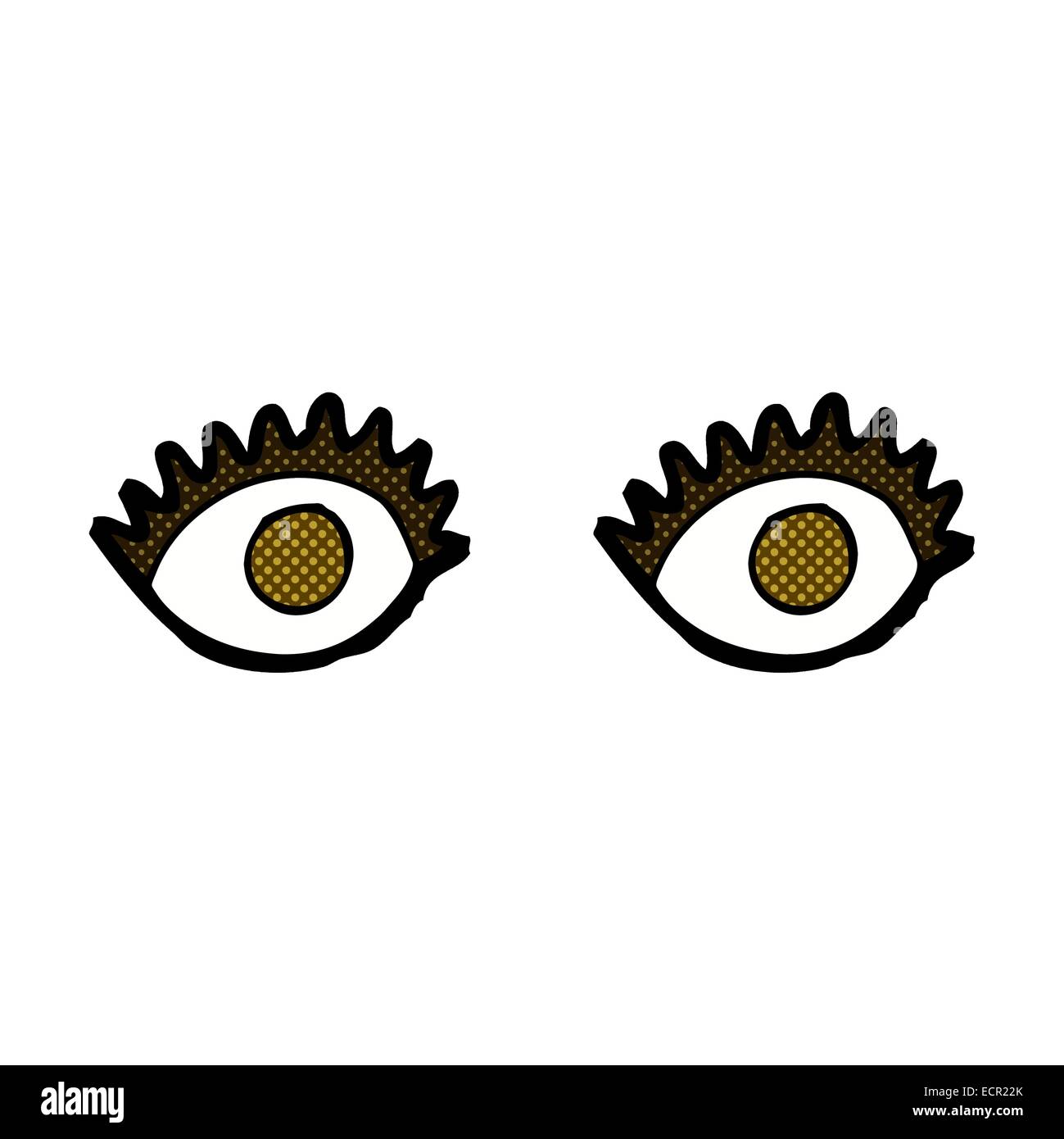 retro comic book style cartoon eyes Stock Vector Image & Art - Alamy
