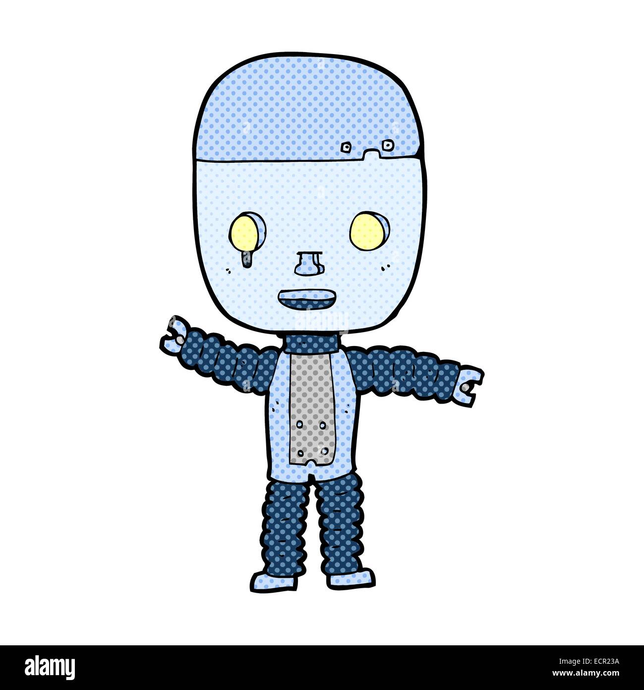 retro comic book style cartoon robot Stock Vector Image & Art - Alamy