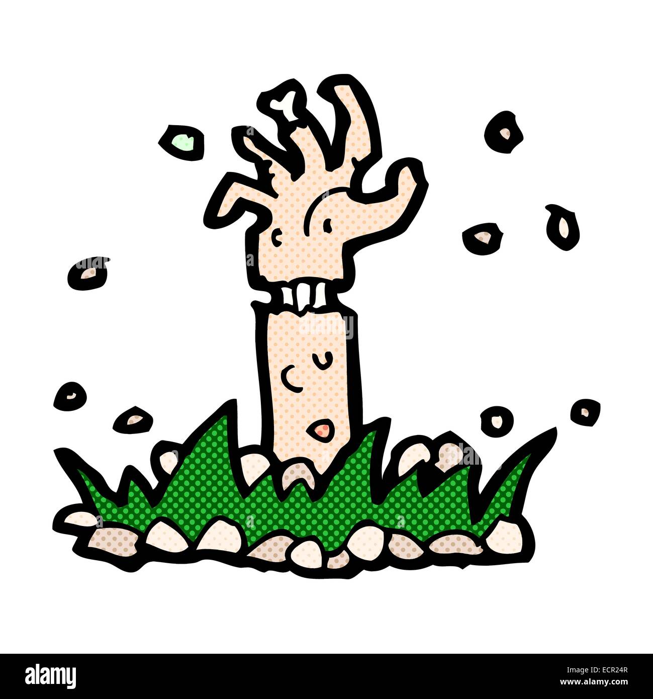 retro comic book style cartoon zombie arm Stock Vector Image & Art - Alamy