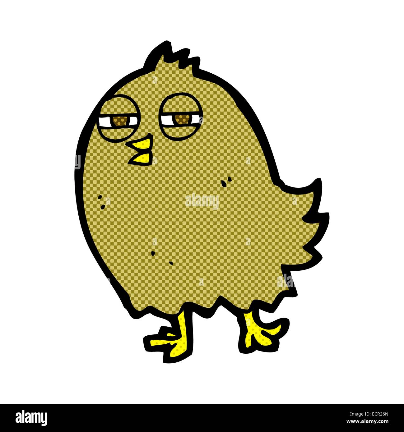 funny retro comic book style cartoon bird Stock Vector Image & Art - Alamy