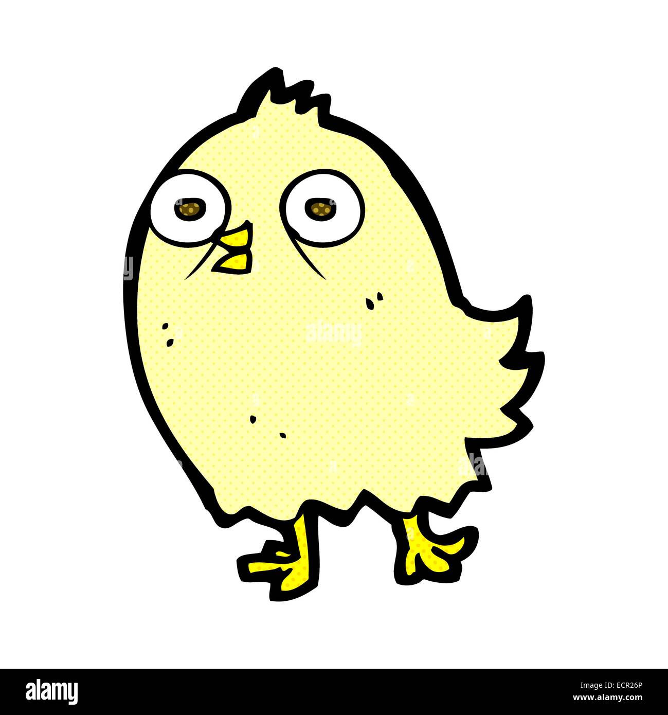 funny retro comic book style cartoon bird Stock Vector Image & Art - Alamy