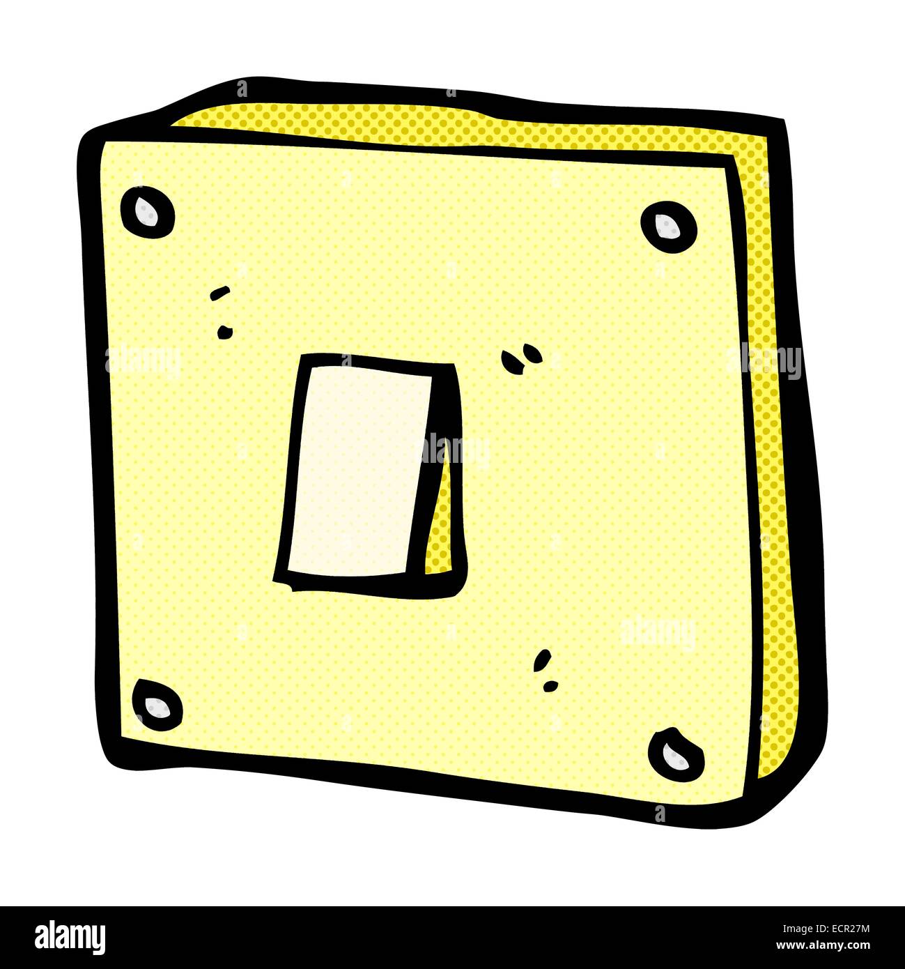 retro comic book style cartoon light switch Stock Vector Image & Art ...