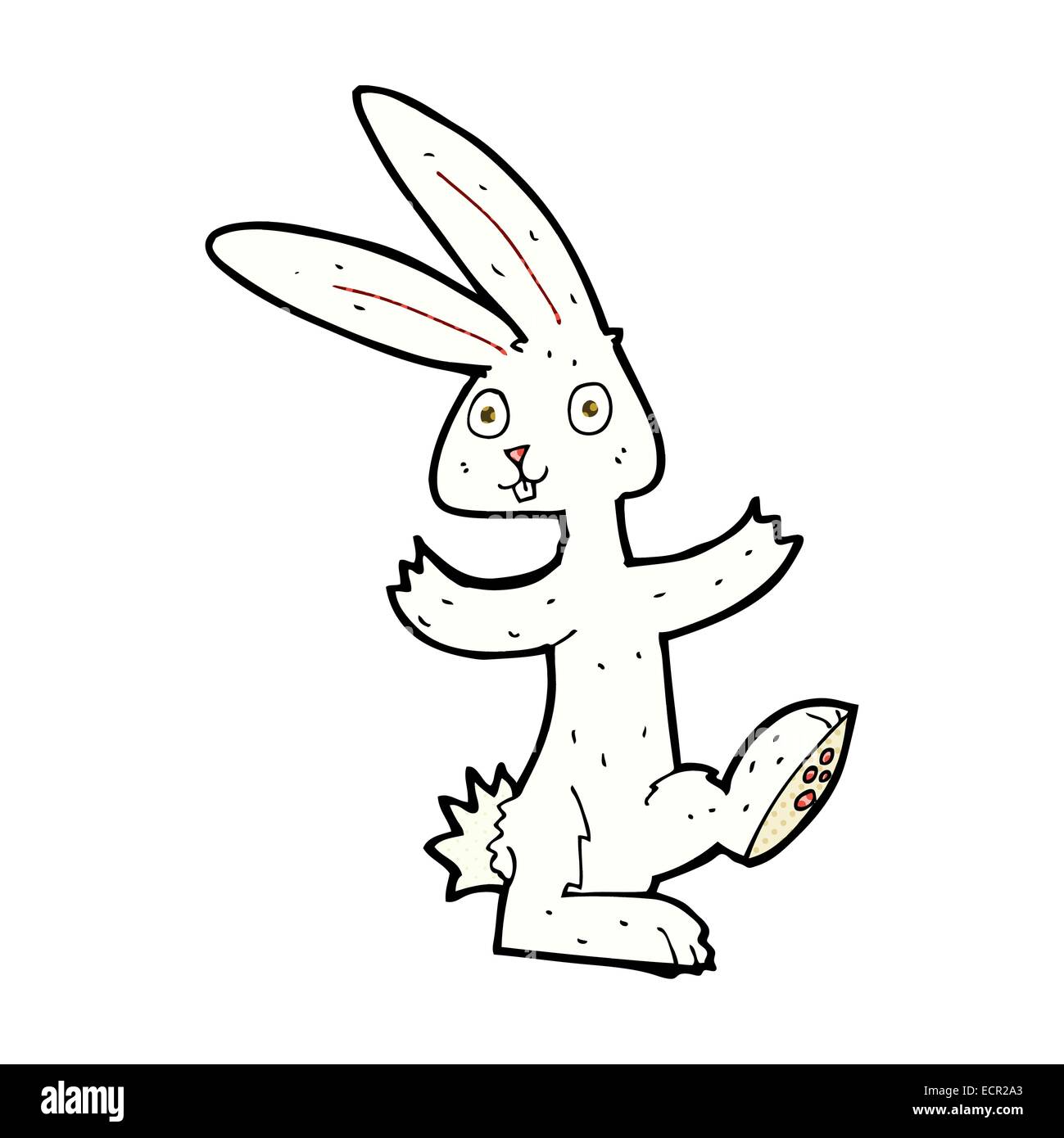retro comic book style cartoon rabbit Stock Vector Image & Art - Alamy