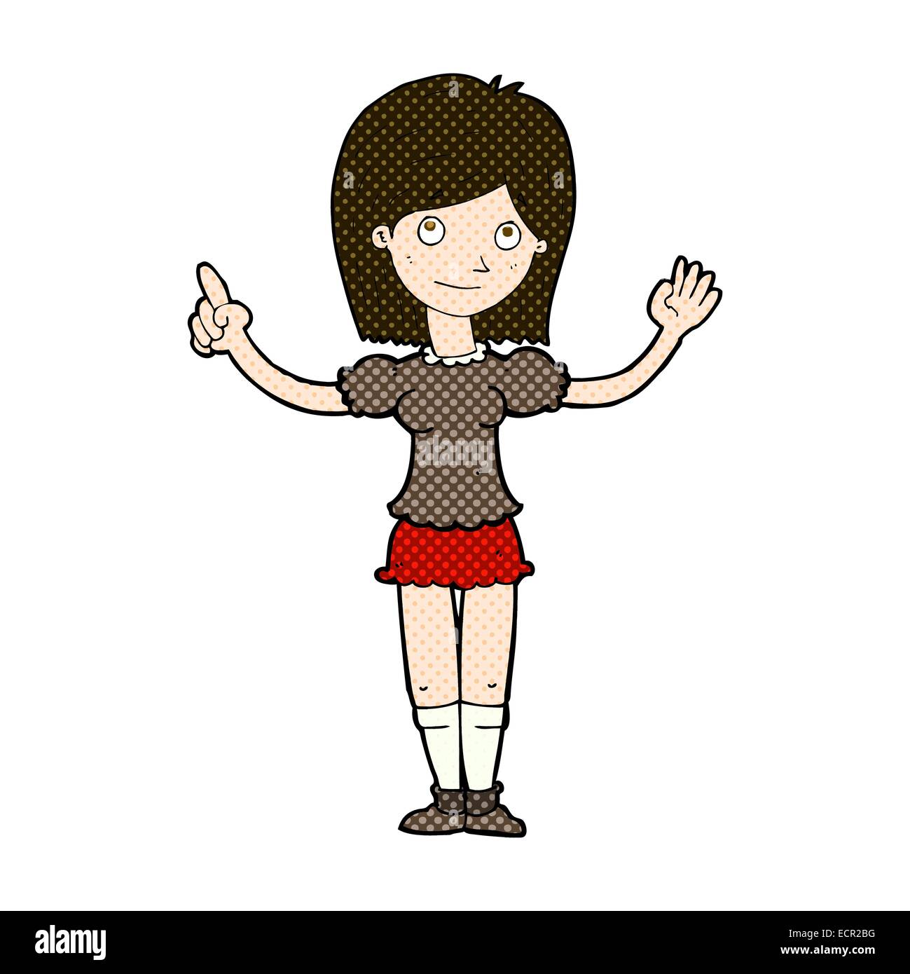 Girl explaining book Stock Vector Images - Alamy